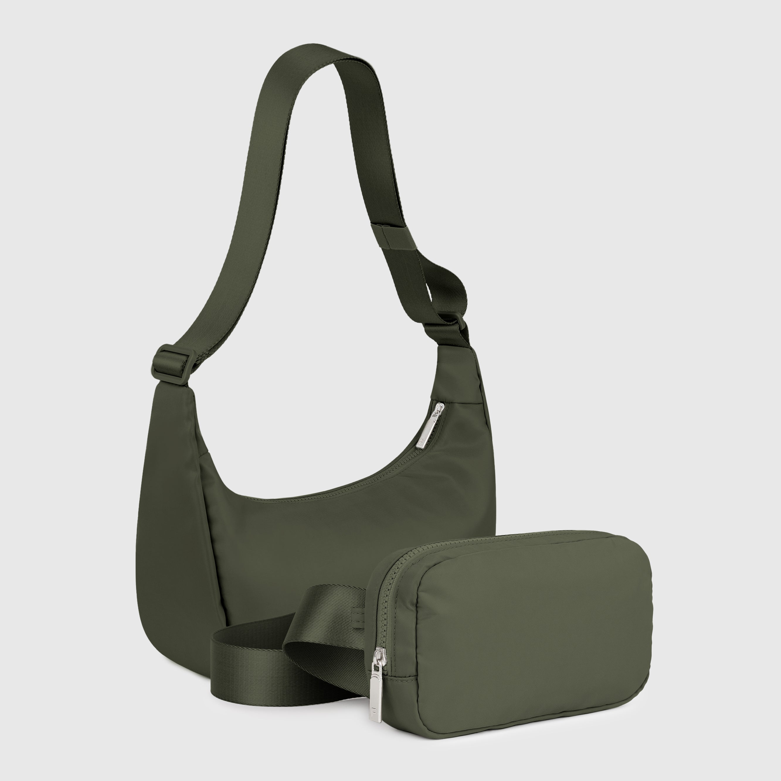 The Capsule Set | Khaki Luna crossbody bag + Khaki MOVE move belt bag ...